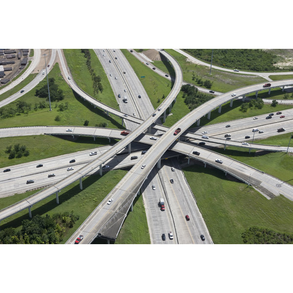 Metro Lane Highway Interchange Infrastructure by JamesReillyWilson - Leinwandbild | Wayfair.de